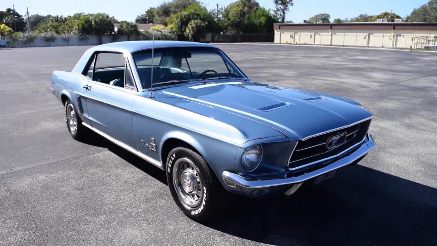 1968 Ford Mustang In Brittany Blue Walk Around + Engine Start - Mustang ...