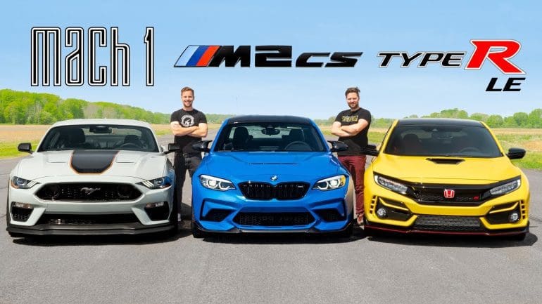 2021 Mustang Mach 1 Goes Against A BMW M2 CS & Honda Civic Type R LE ...