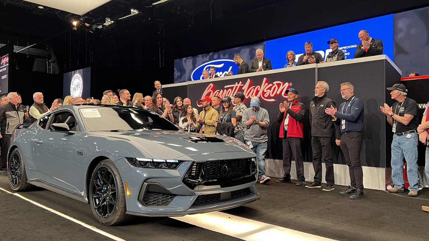2024 Ford Mustang VIN 001 sells for $565,000 at auction - Mustang Specs