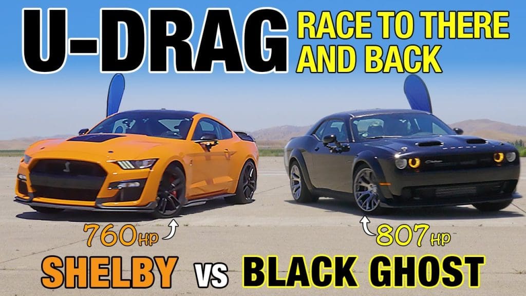 Shelby GT500 Takes On A Dodge Challenger Black Ghost In Edmunds' U-DRAG ...